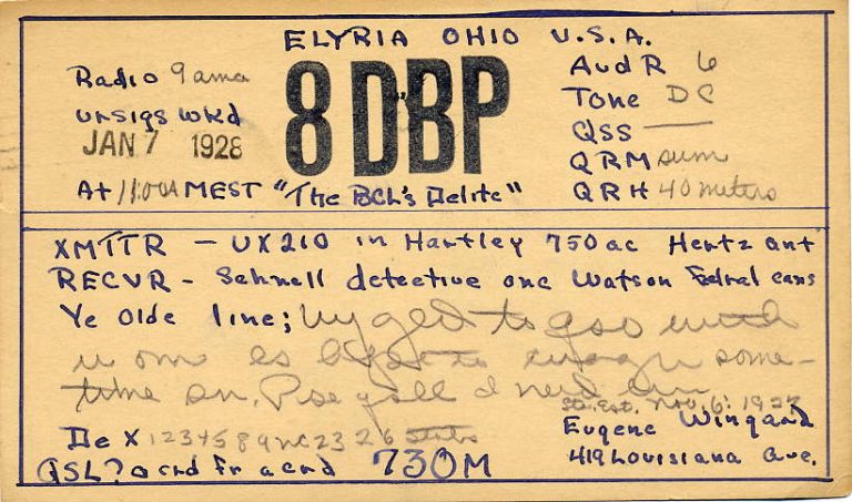 Vintage QSL Cards – The Sucharyna Thomas Web Site