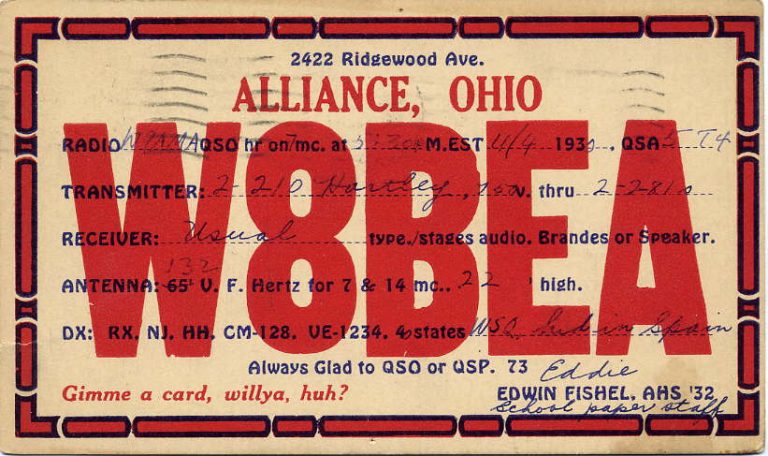 Vintage QSL Cards – The Sucharyna Thomas Web Site
