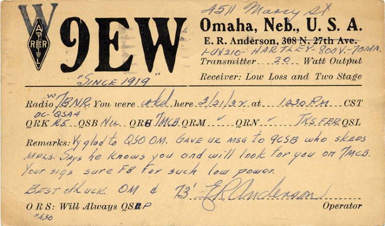 Vintage QSL Cards – The Sucharyna Thomas Web Site
